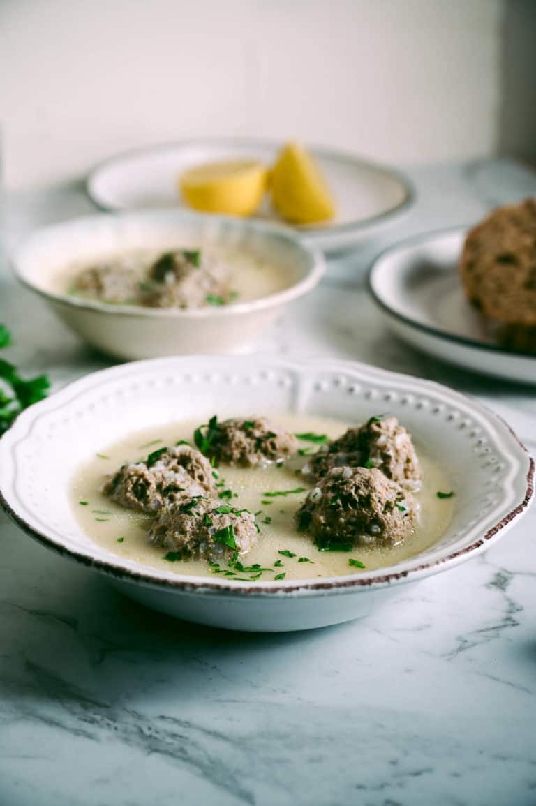 Giouvarlakia - Greek Meatball Soup - Souvlaki For The Soul