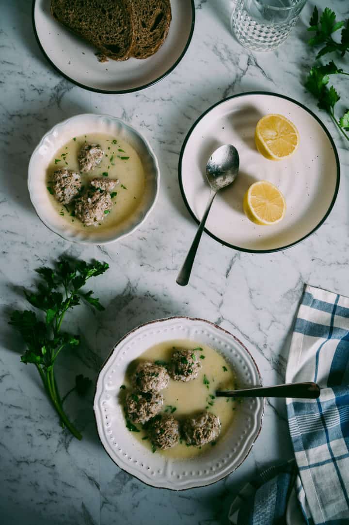 Giouvarlakia - Greek Meatball Soup - Souvlaki For The Soul