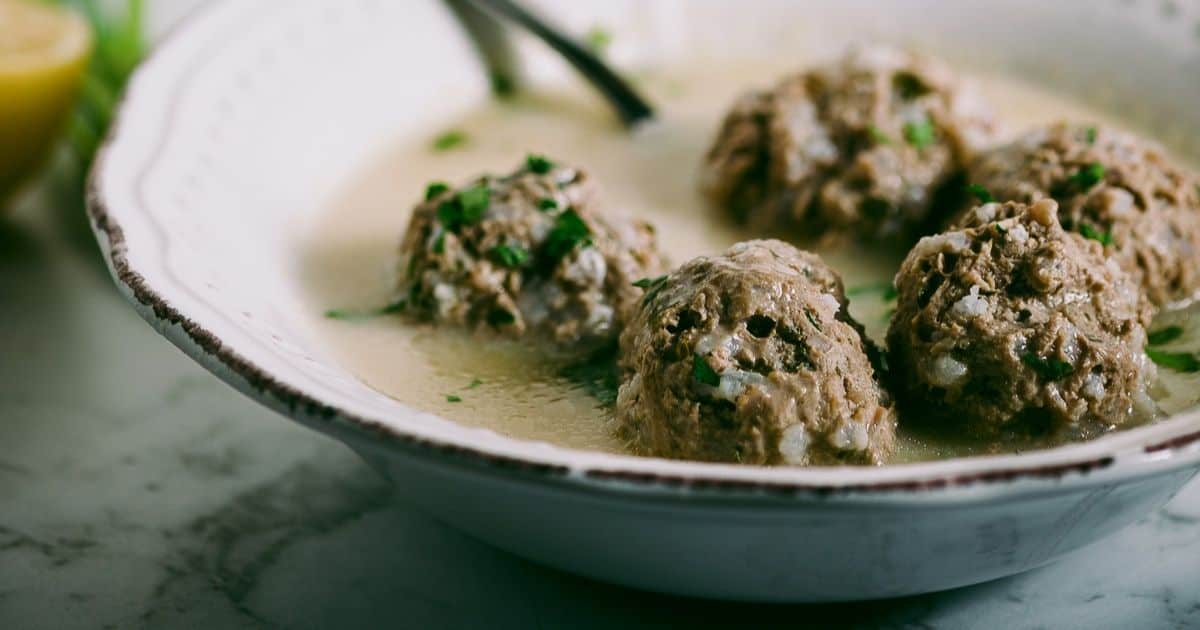Giouvarlakia - Greek Meatball Soup - Souvlaki For The Soul