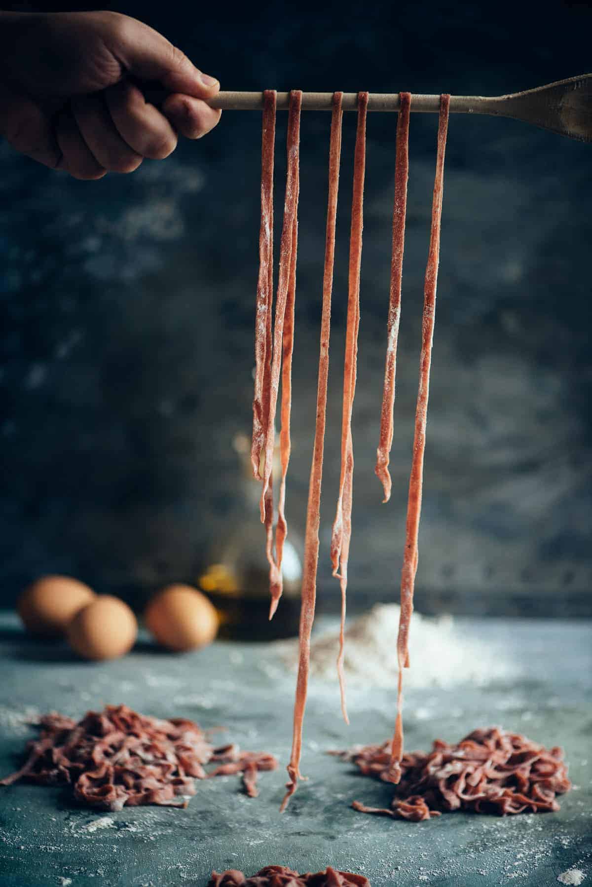 Homemade Spelt Beetroot Pasta - Souvlaki For The Soul