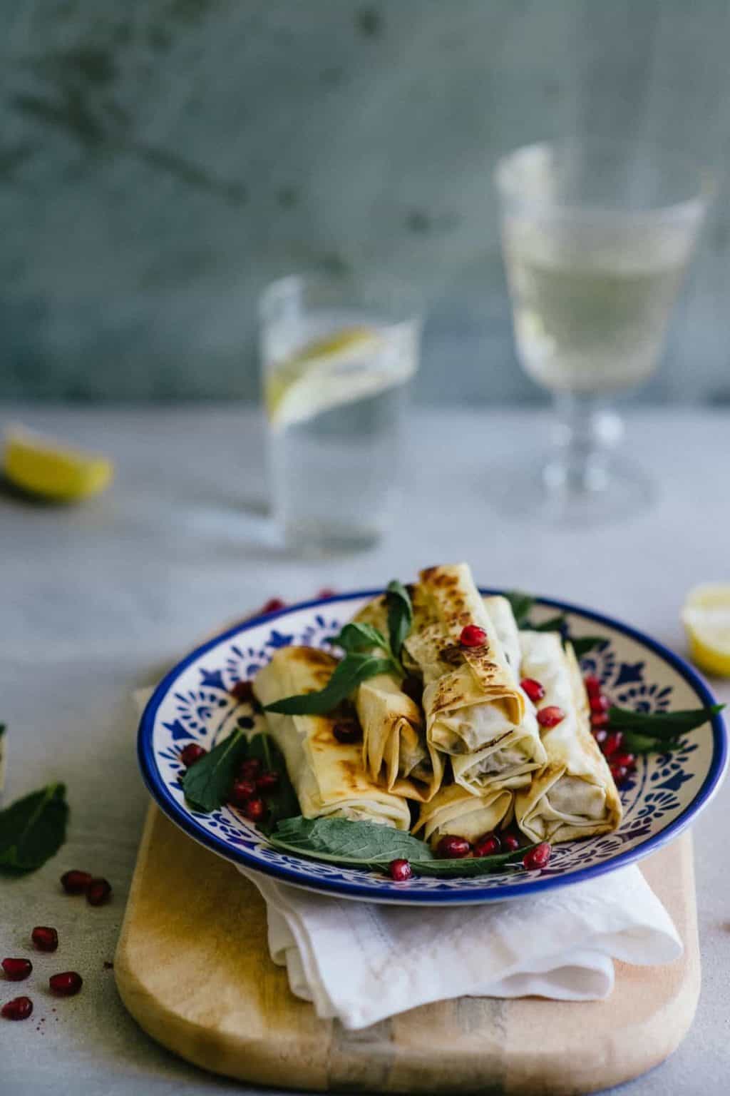 Mushroom Fillo Cigars - Great for Entertaining - Souvlaki For The Soul