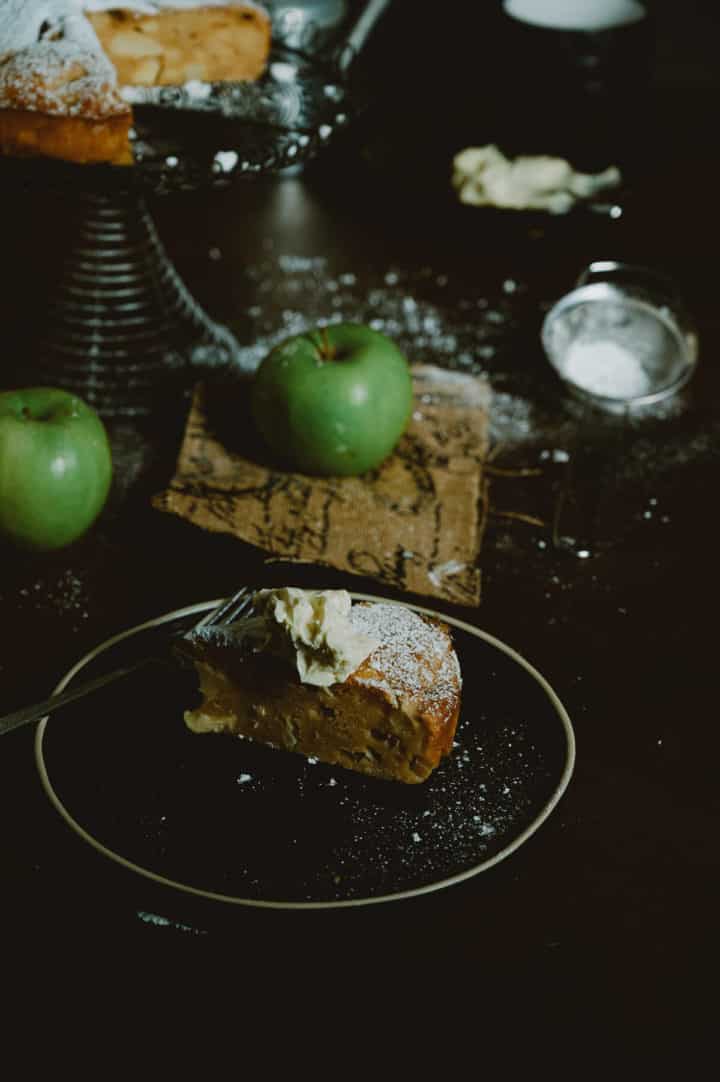 Milopita - Greek Apple Cake - Souvlaki For The Soul