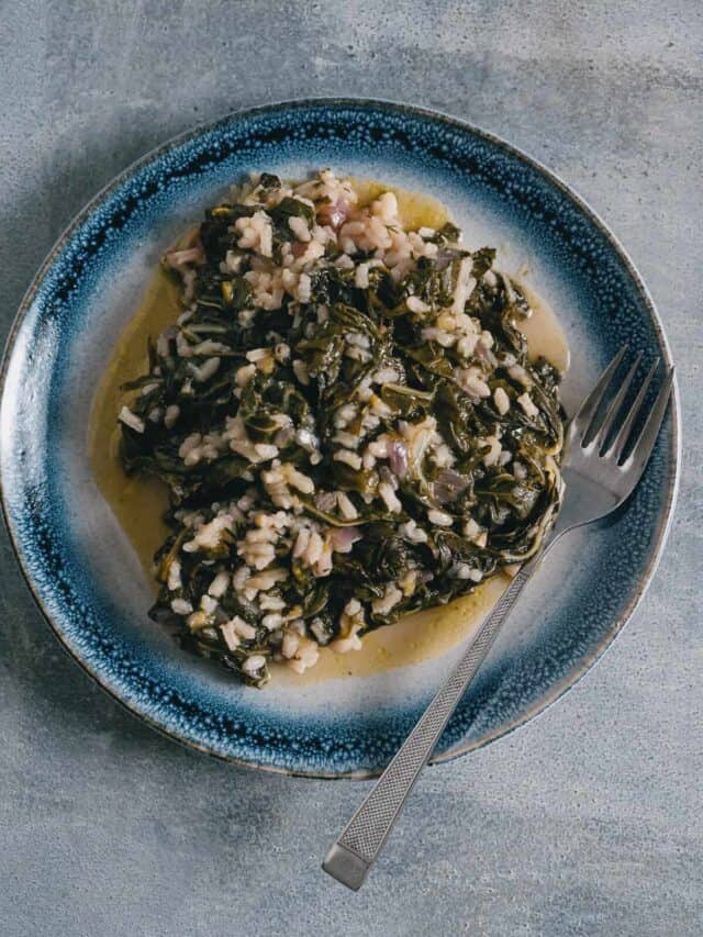 Spanakorizo - Greek Spinach Rice - Souvlaki For The Soul