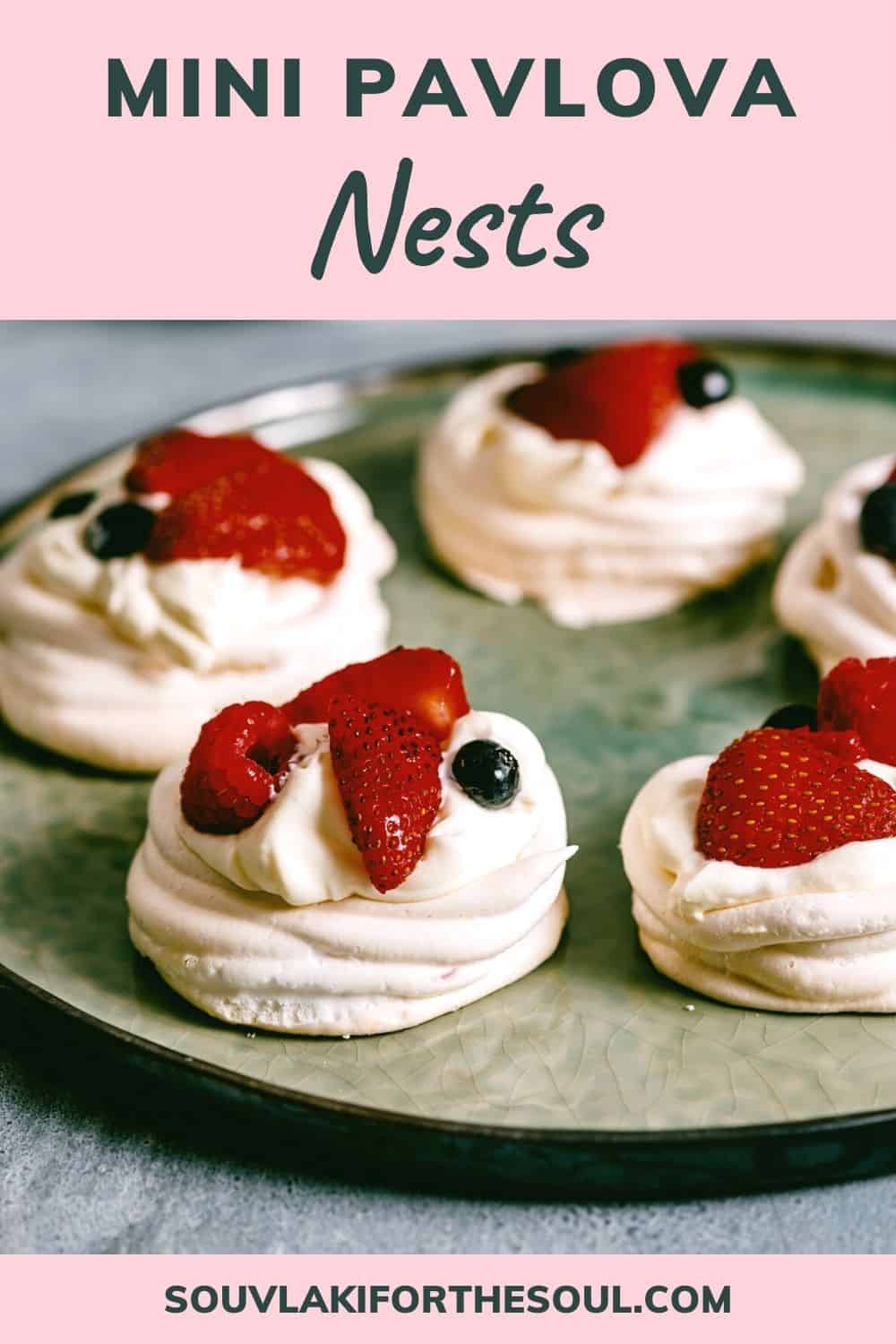 Mini Pavlova Nests - Souvlaki For The Soul