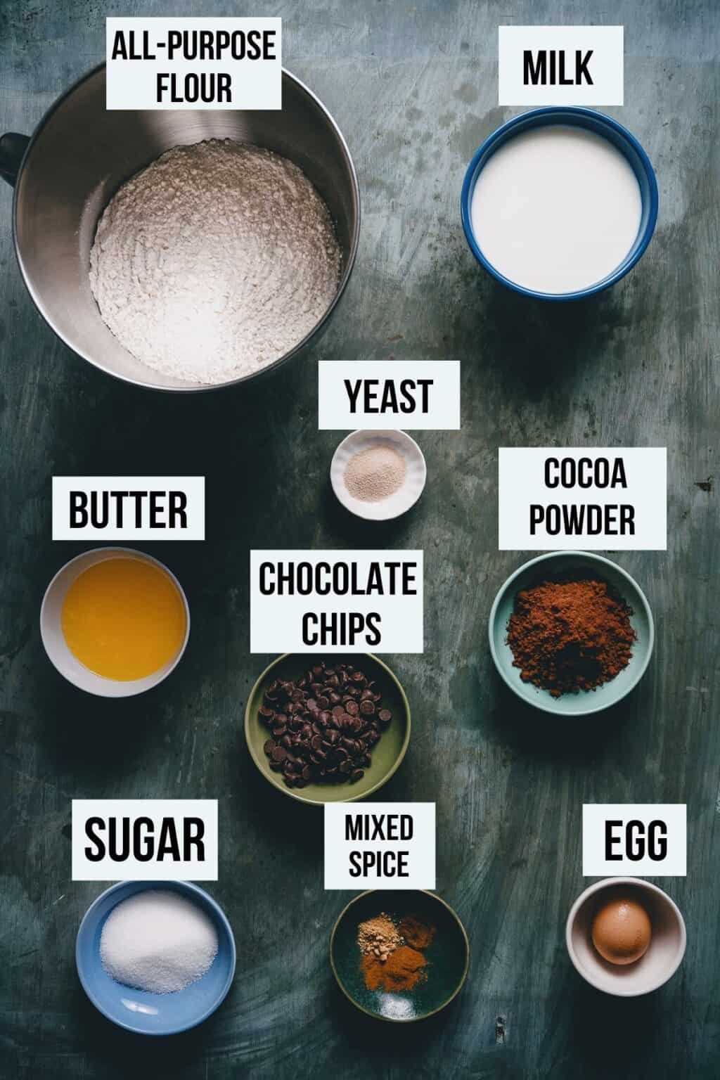 Chocolate Hot Cross Buns - Souvlaki For The Soul