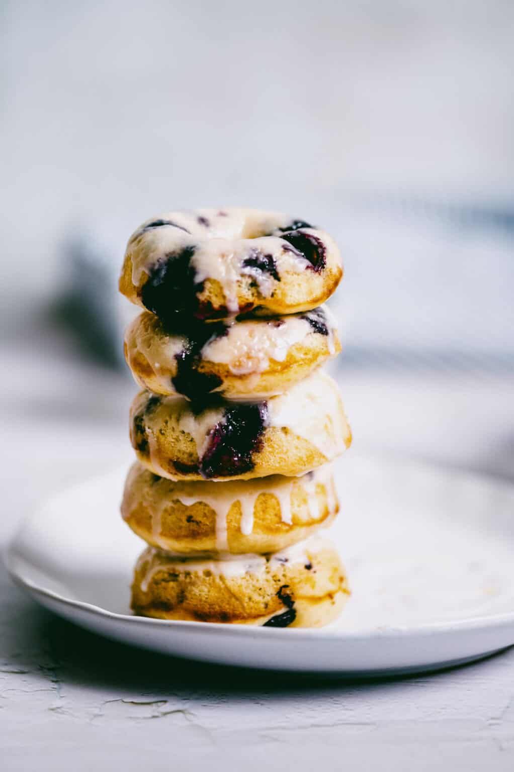 Glazed Blueberry Cake Donuts Souvlaki For The Soul