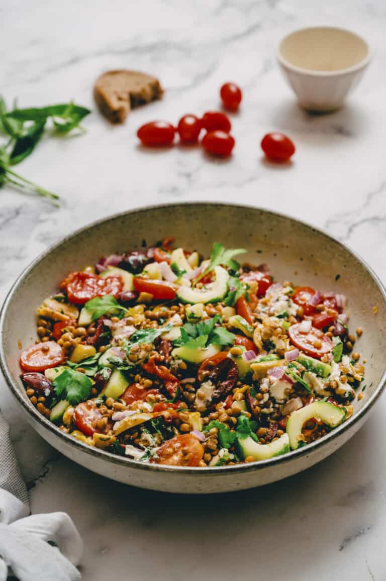 Greek Lentil Salad - Souvlaki For The Soul