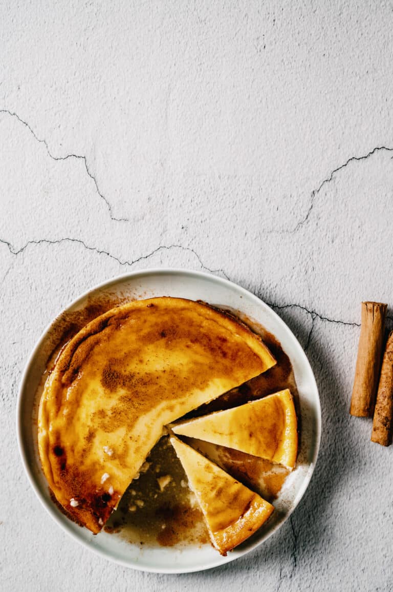 Melopita | Crustless Greek Honey & Cheese Pie - Souvlaki For The Soul
