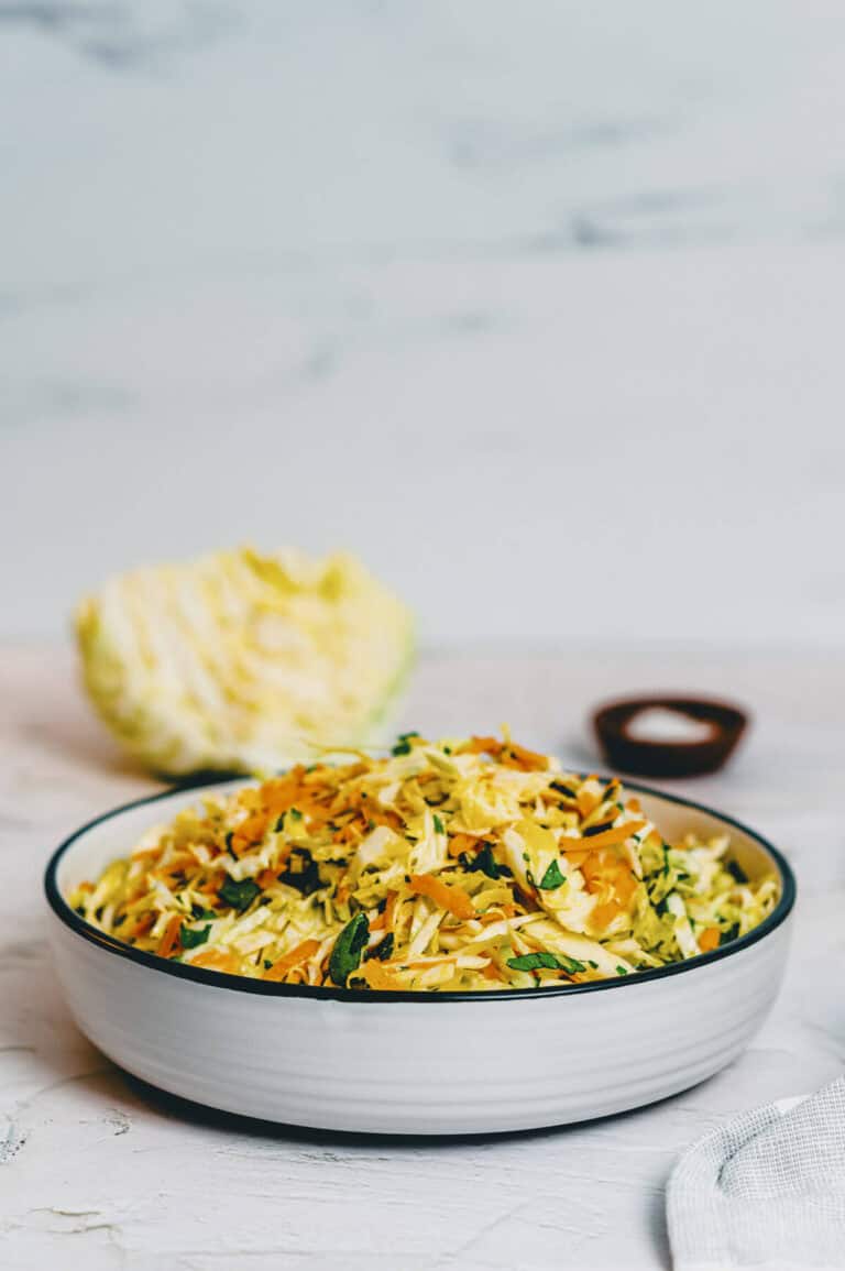 Greek Cabbage Salad (Lahanosalata) - Souvlaki For The Soul