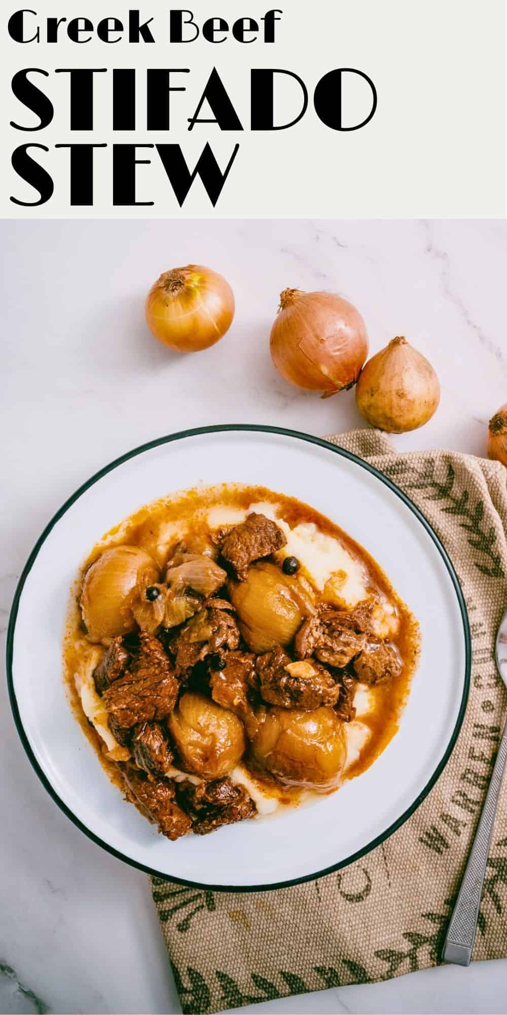 Beef Stifado (Greek Beef Stew) – Classic, Aromatic & Tender
